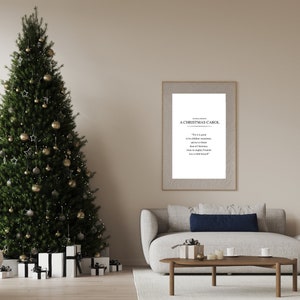 Charles Dickens - A Christmas Carol Quote . Printable Sign | Digital ...