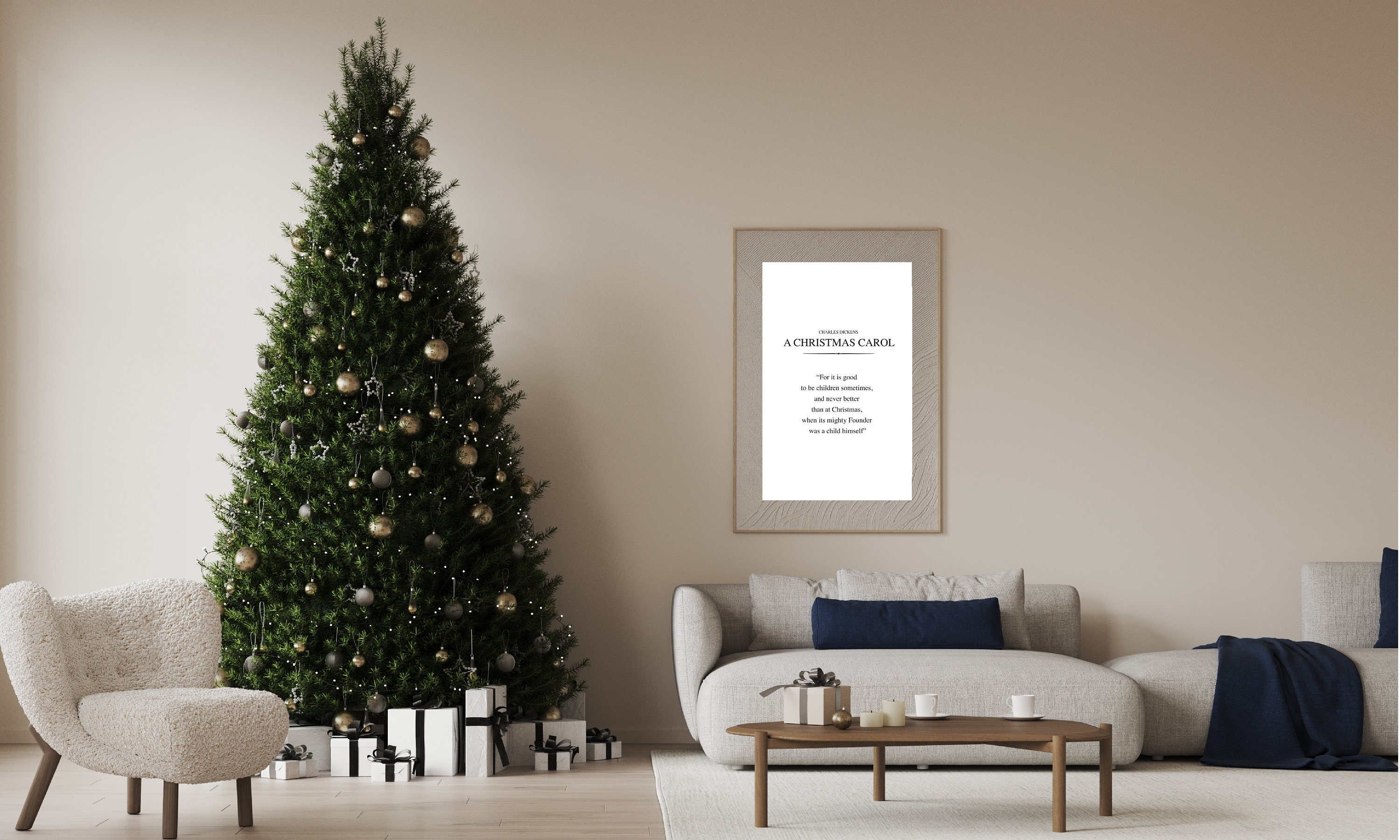 Charles Dickens - A Christmas Carol Quote . Printable Sign | Digital ...