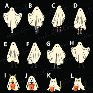 Halloween Ghost Family Portrait - Etsy