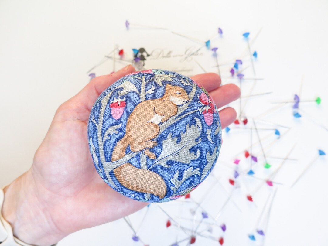 Mini Size Sleeping Squirrel Pincushion (BLUE) -- Tilda Hibernation ...