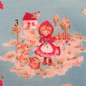 Mini Blue/red Little Red Riding Hood Pin Cushion -- Designer Fabrics ...