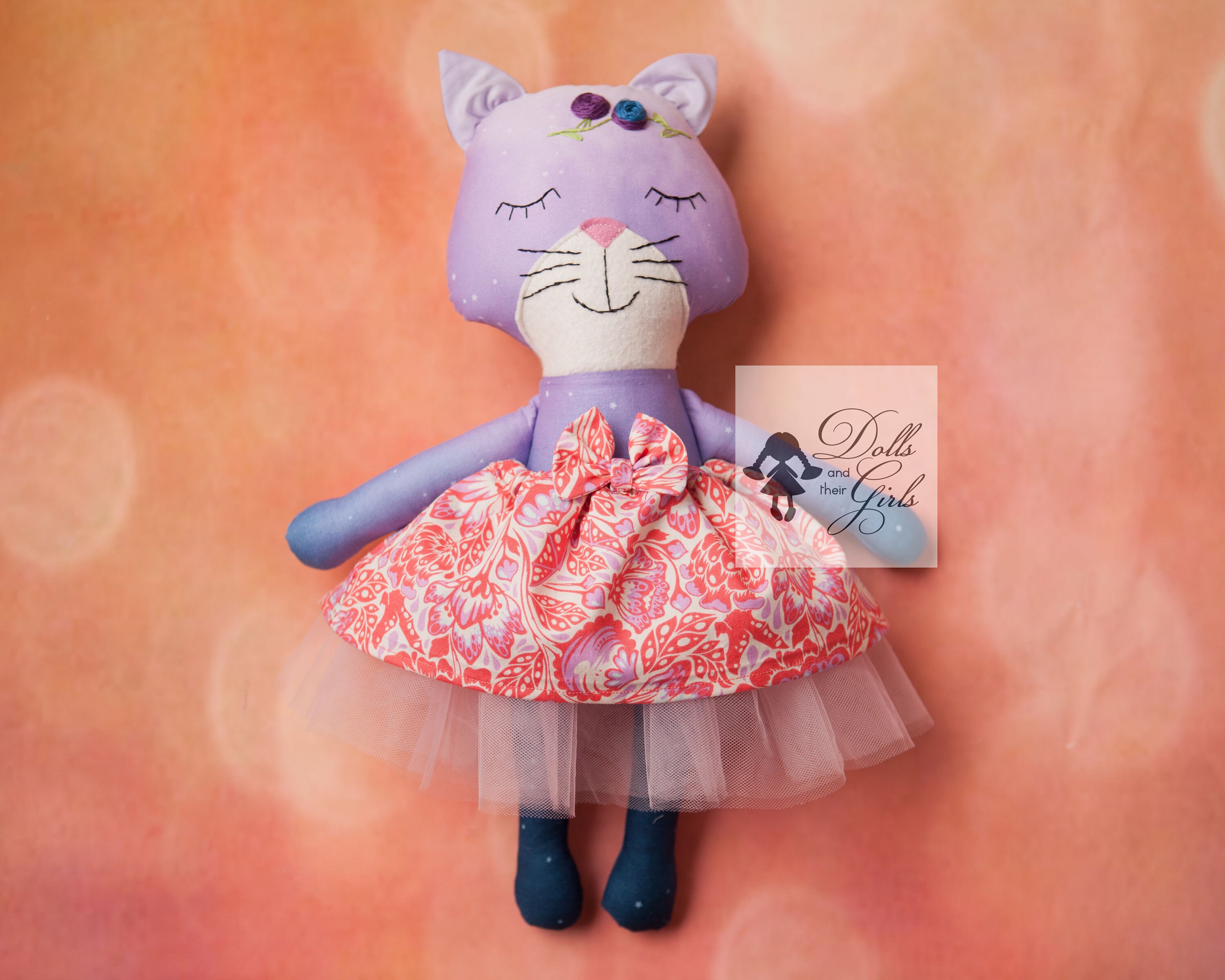 Cat Doll Pattern Kitty Doll Pattern Rag Doll Cat Pattern | Etsy