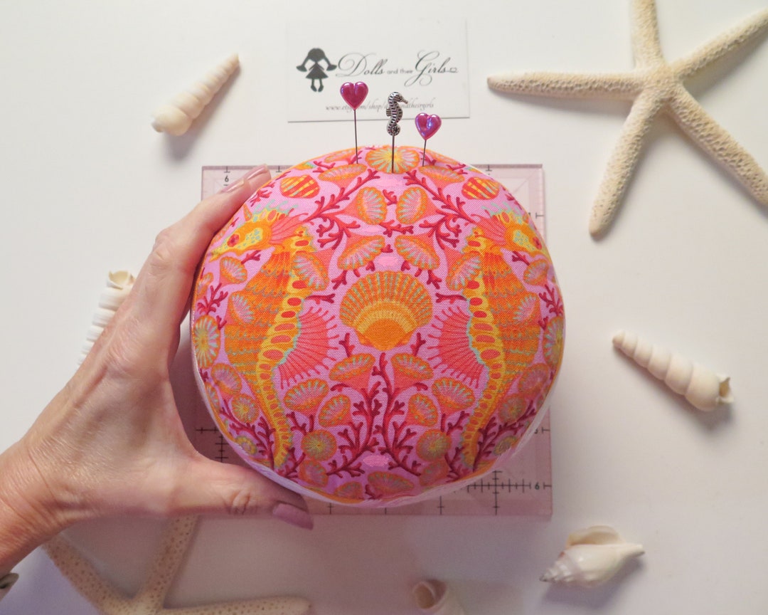 Jumbo Tula Pink Seastallion seahorse Pincushion Zuma Glow Fish Orange ...