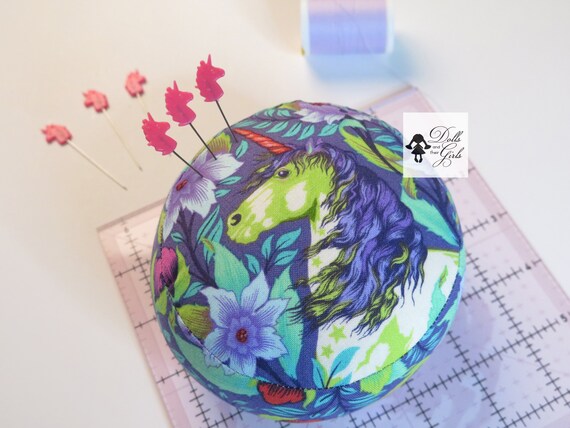 Small Tula Pink Unicorn Pincushion Tula Pink Pincushion - Etsy