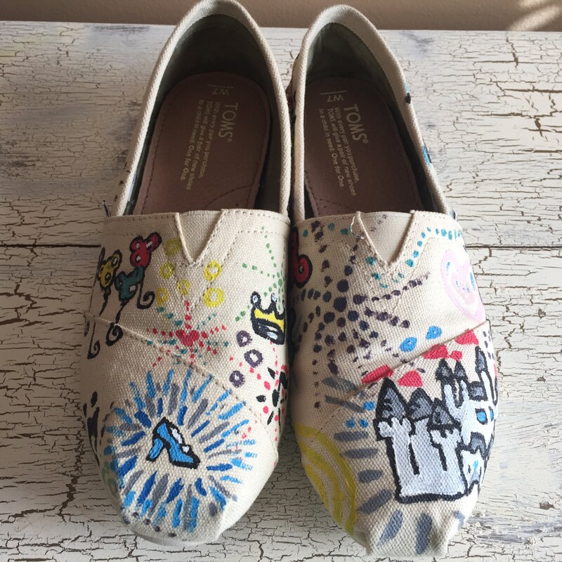Custom Painted Toms - Etsy