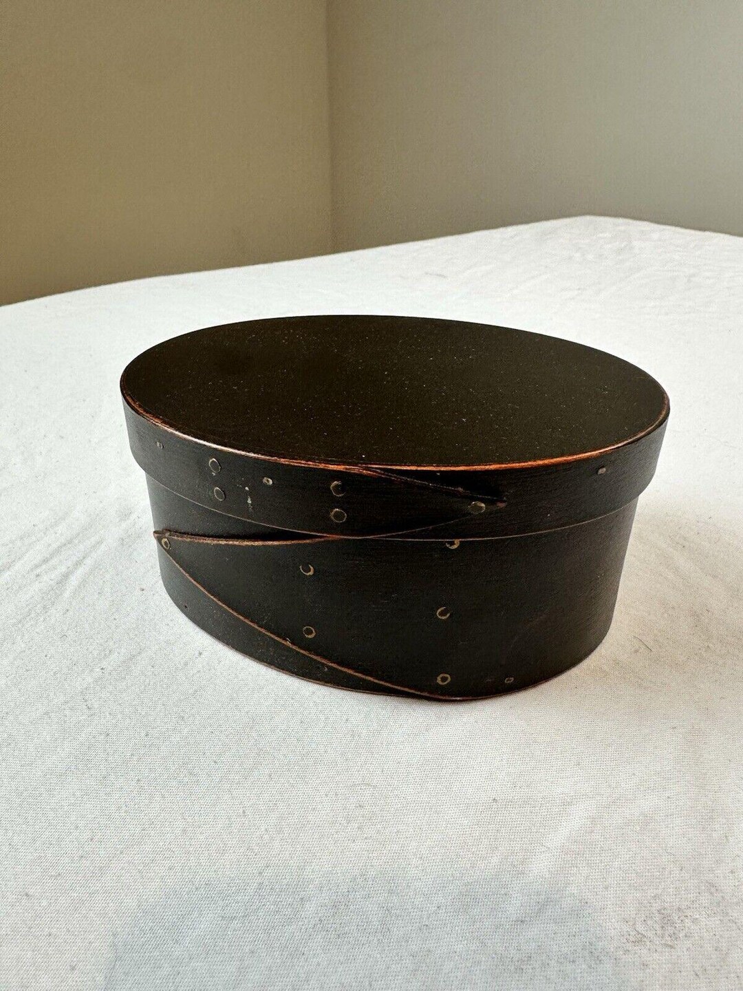 Vintage Hand Painted Shaker Style Box Original Green Paint 1800's 5x4 ...