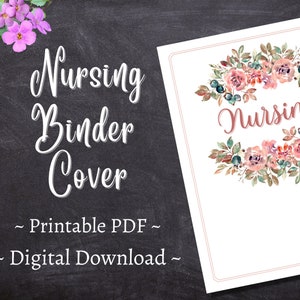 Nursing Binder Cover Printable / Letter Size / School Binder - Etsy