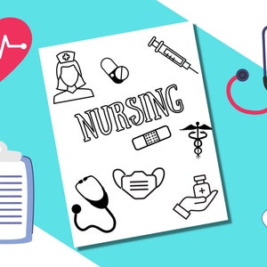 Nursing Binder Cover Printable / Letter Size / School Binder Cover ...