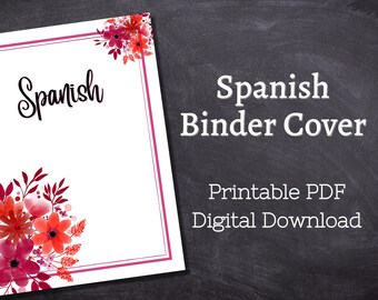 Spanish Binder Cover - Etsy