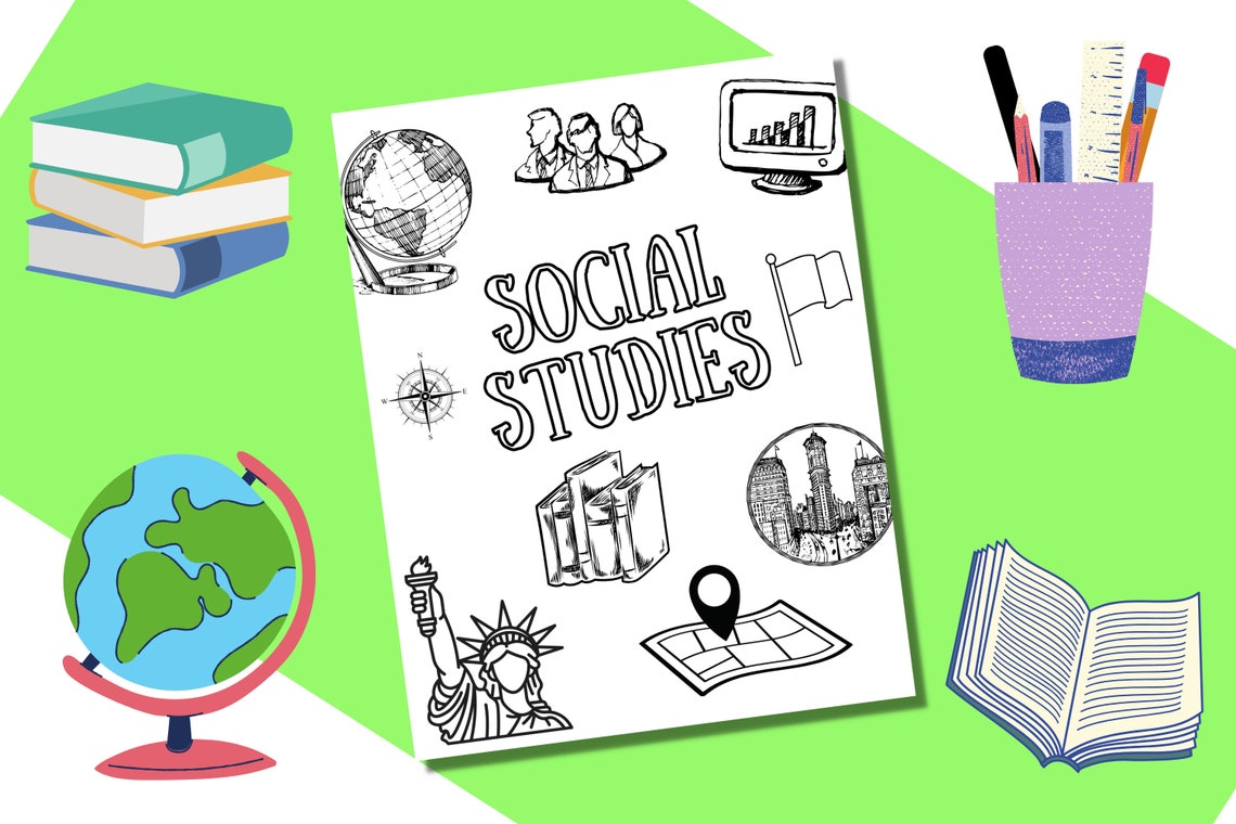 Social Studies Binder Cover Printable / Letter Size / School Binder ...