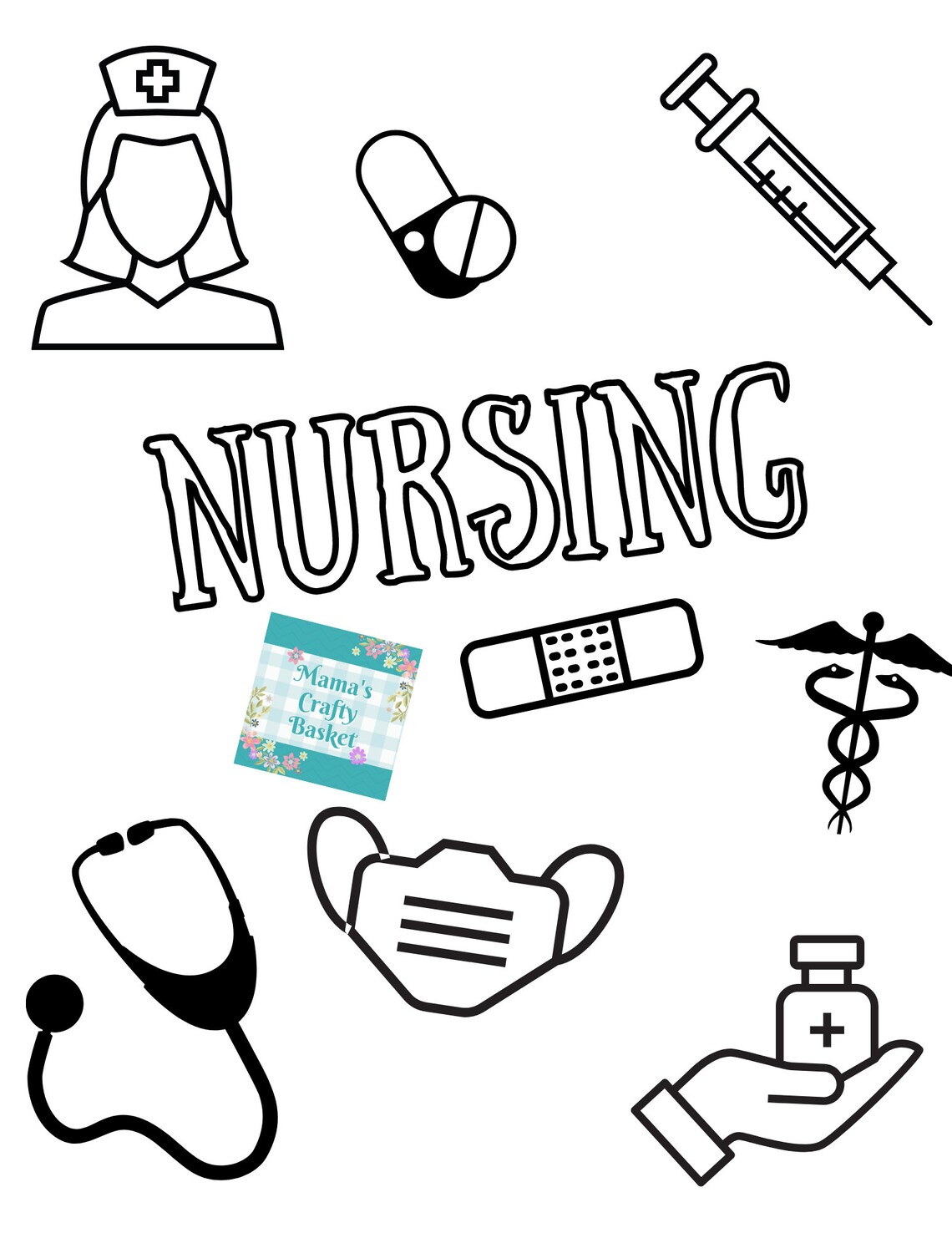 Nursing Binder Cover Printable / Letter Size / School Binder | Etsy