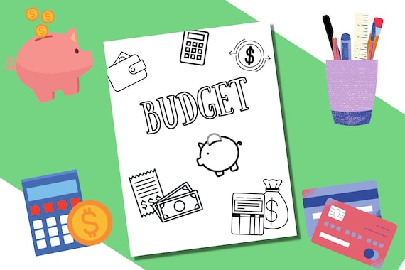 BUDGET Binder Cover Printable / Letter Size / Finances / Color | Etsy