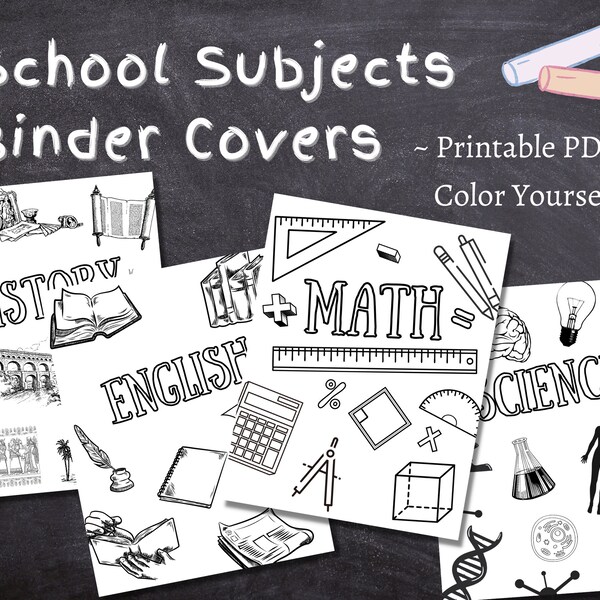 Math Binder Cover Printable - Etsy