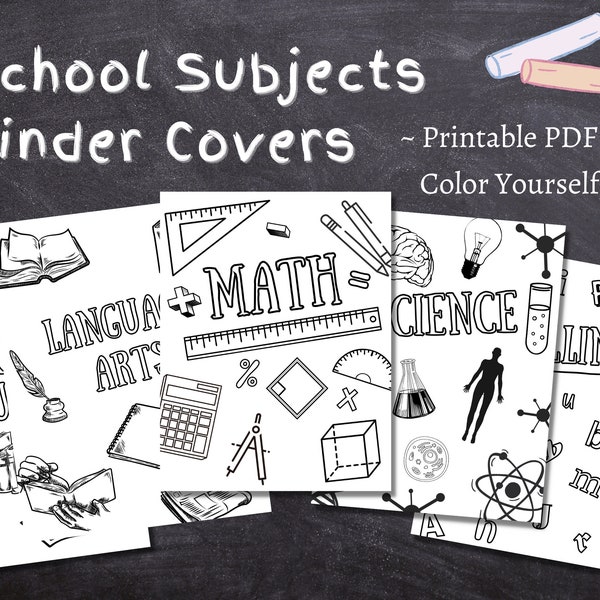 Math Binder Cover Printable - Etsy