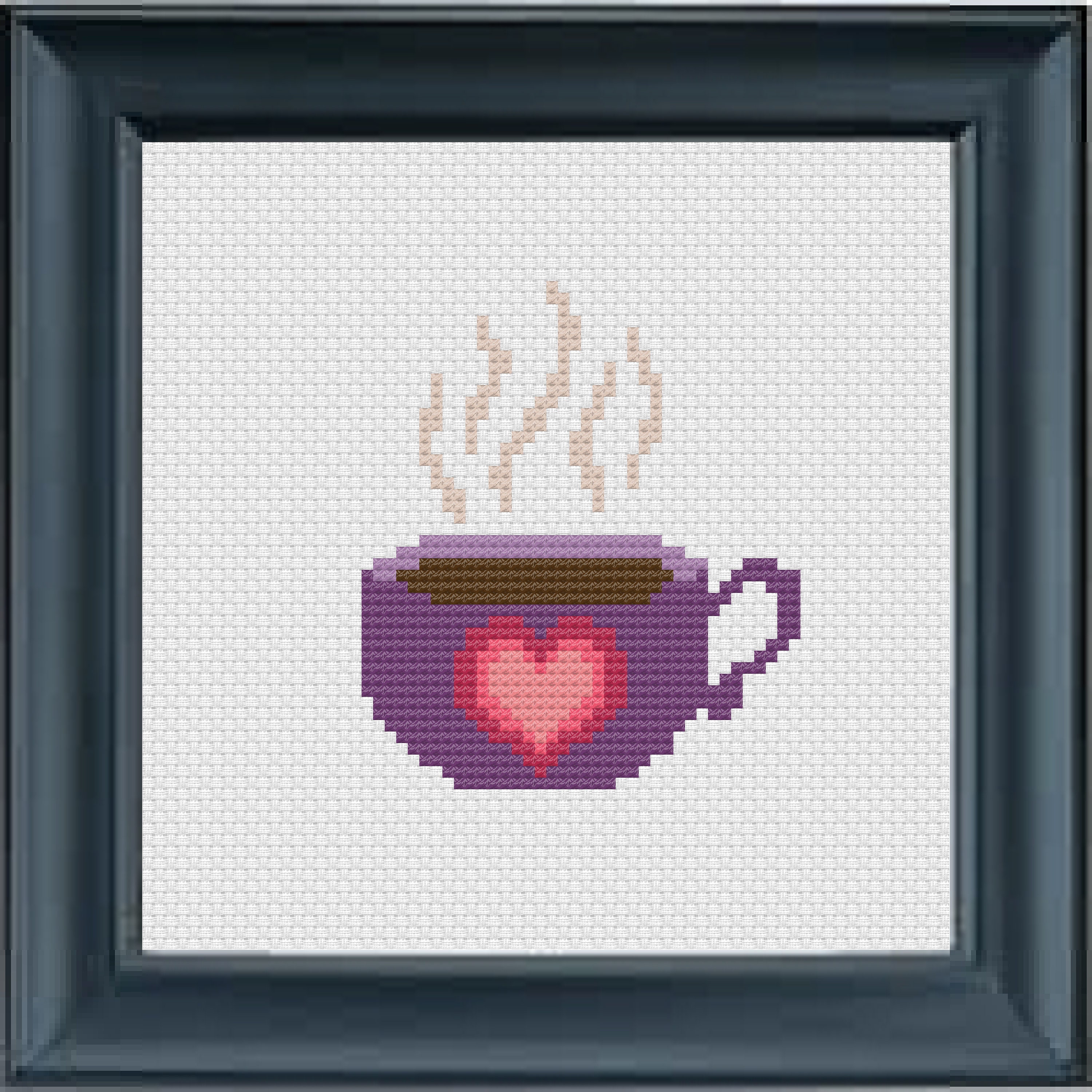 Coffee Mug Cross Stitch Pattern / Instant Download PDF / Counted Cross Stitch / PDF Pattern ...