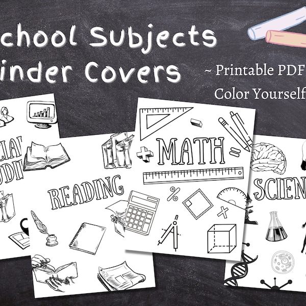 Math Binder Cover Printable - Etsy