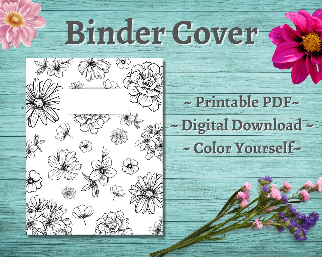 Subject Binder Cover Printable / Letter Size / School Binder Cover ...