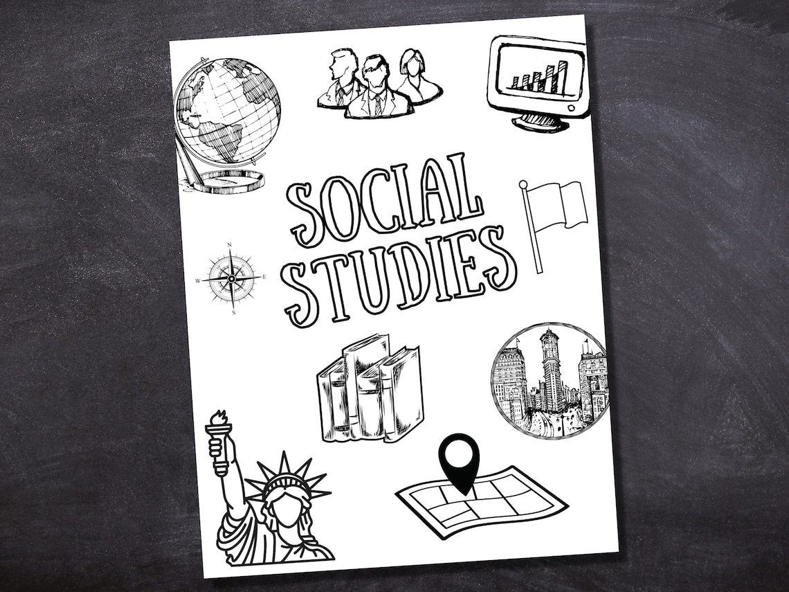 Social Studies Binder Cover Printable / Letter Size / School Binder ...