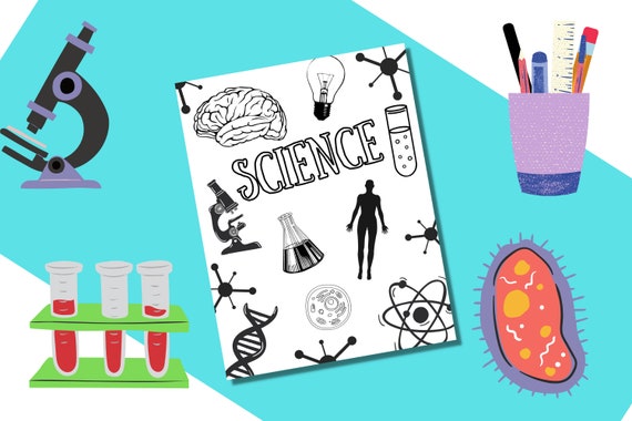 Science Binder Cover Printable / Letter Size / School Binder - Etsy