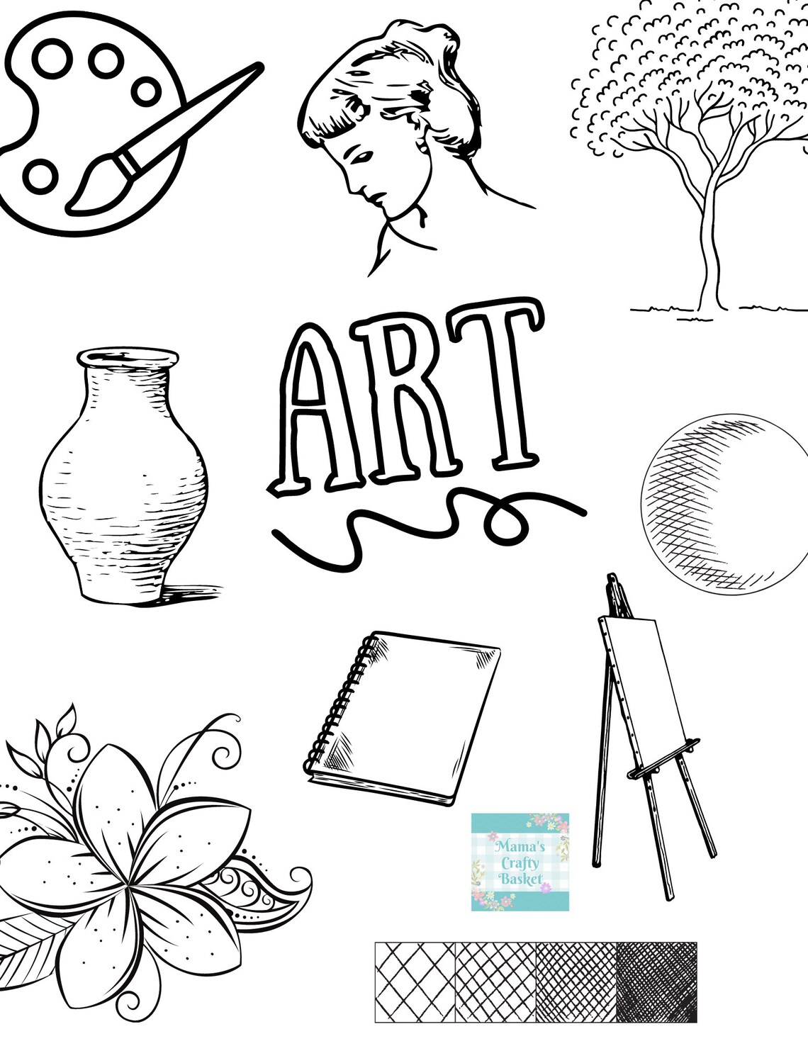 Art Binder Cover Printable / Letter Size / School Binder Cover | Etsy