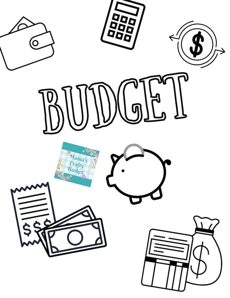 BUDGET Binder Cover Printable / Letter Size / Finances / Color - Etsy