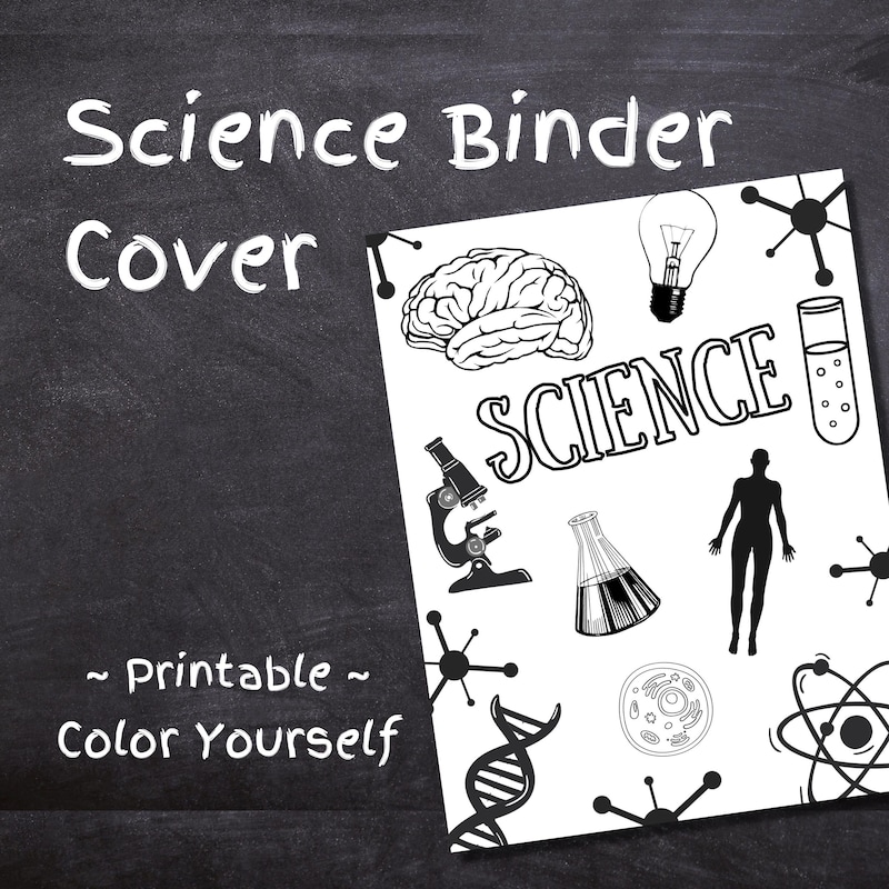 Science Binder Cover - Etsy