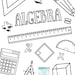 Algebra Math Binder Cover Printable / Letter Size / School Binder Cover ...