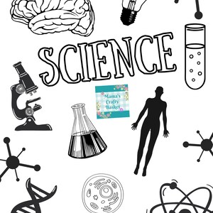 Science Binder Cover Printable / Letter Size / School Binder Cover ...