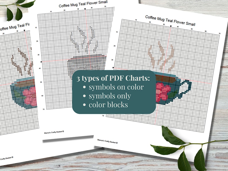 Coffee Mug Cross Stitch Pattern / Instant Download PDF / - Etsy