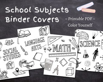 U.S. HISTORY Binder Cover Printable / Letter Size / School Binder Cover ...