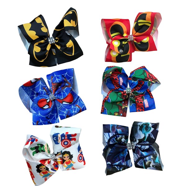 Super Hero Hair Bow - Etsy