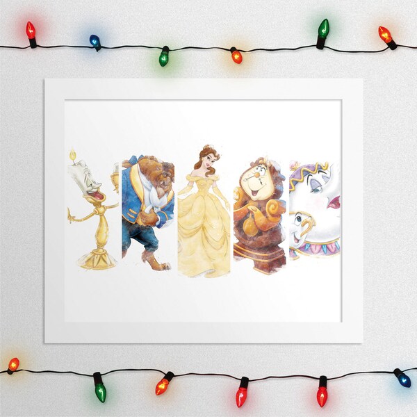 Beauty and the Beast Clock - Etsy