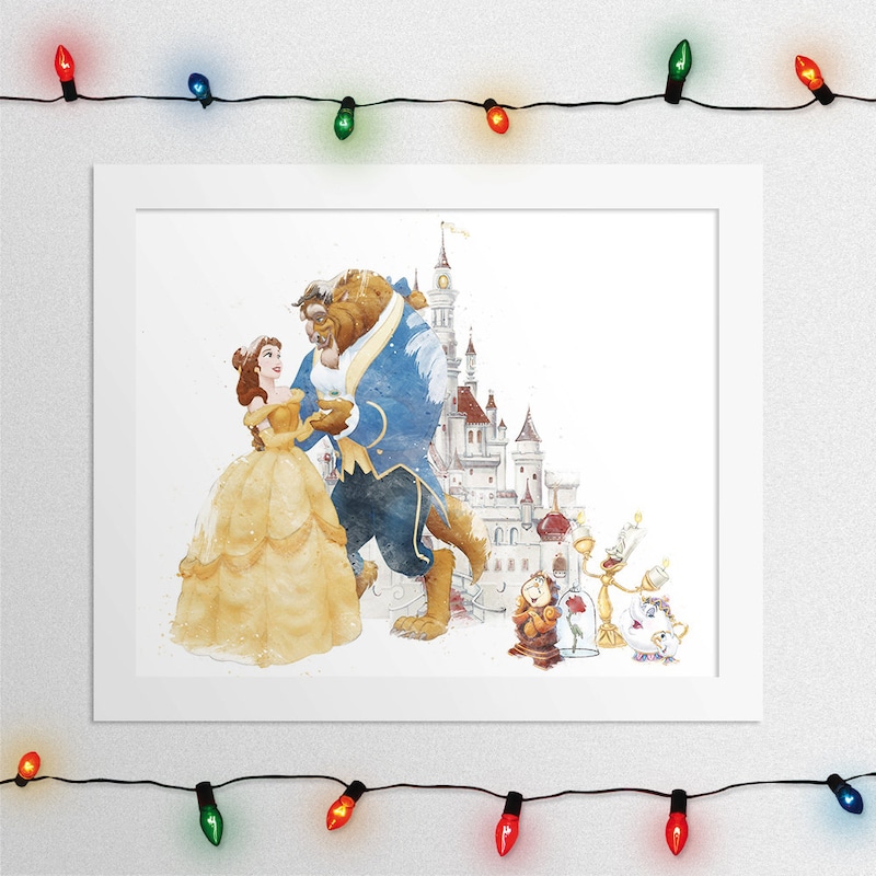 Beauty and the Beast Clock - Etsy