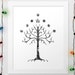 GONDOR TREE, White Tree of Gondor, Lord of the Rings, White Tree, Lord ...