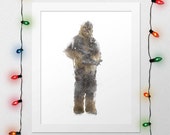 CHEWBACCA PRINT Chewbacca Wall Art Star Wars Chewbacca - Etsy