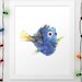 DORY PRINT, Dory Printable, Finding Dory Print, Dory Wall Art, Dory ...
