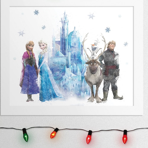 Frozen Art Print Frozen 2 Anna Elsa Olaf Sven Kristoff | Etsy