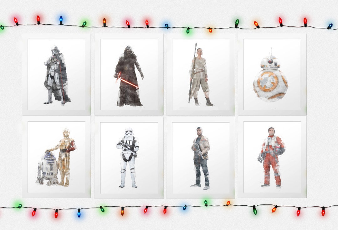 STAR WARS SET, Force Awakens Set, Set of 8, Star Wars Force Awakens Set ...