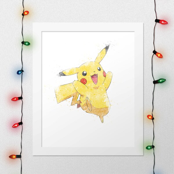 Pikachu Print - Etsy