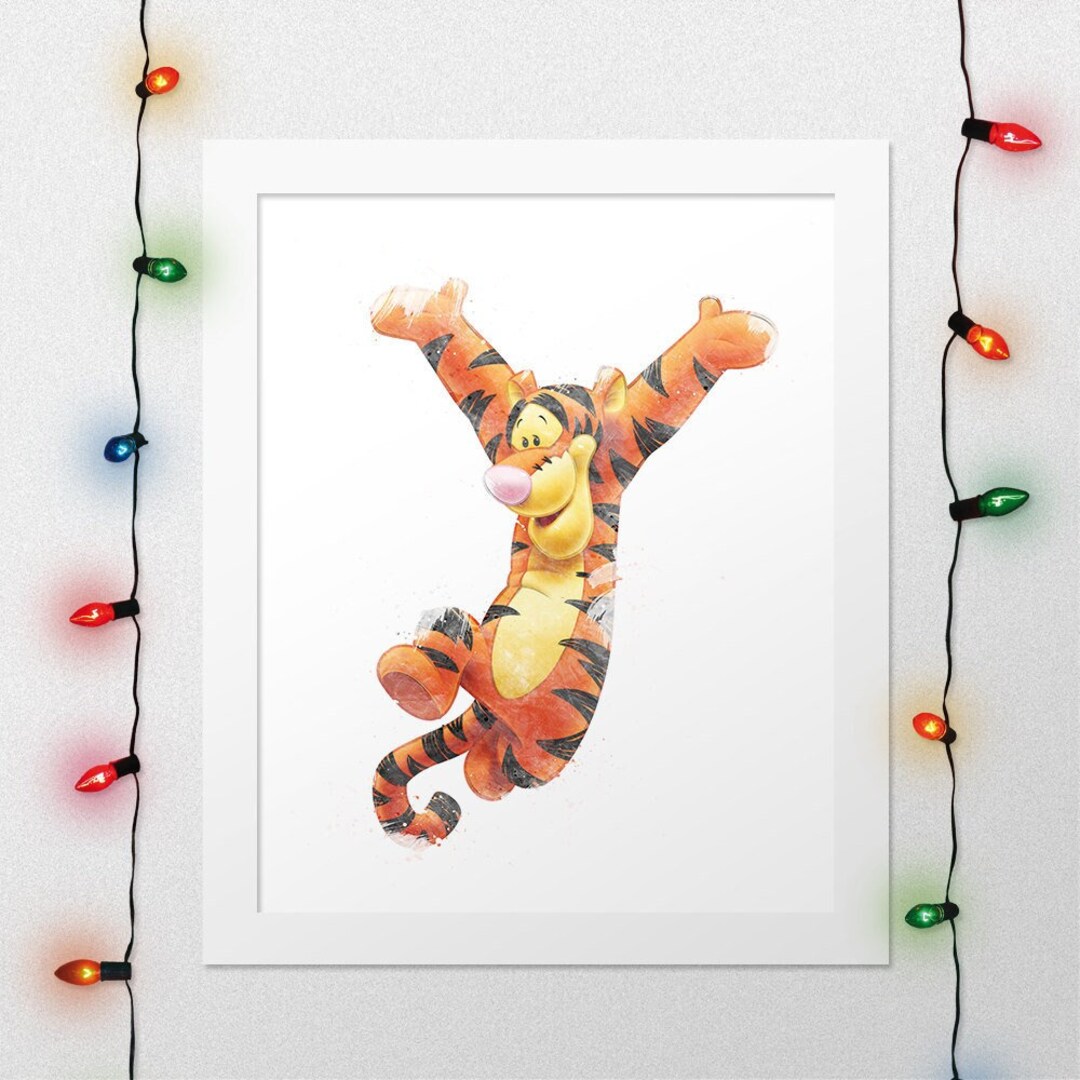 TIGGER, Tigger Print, Winnie the Pooh, Tigger Nursery, Tigger ...
