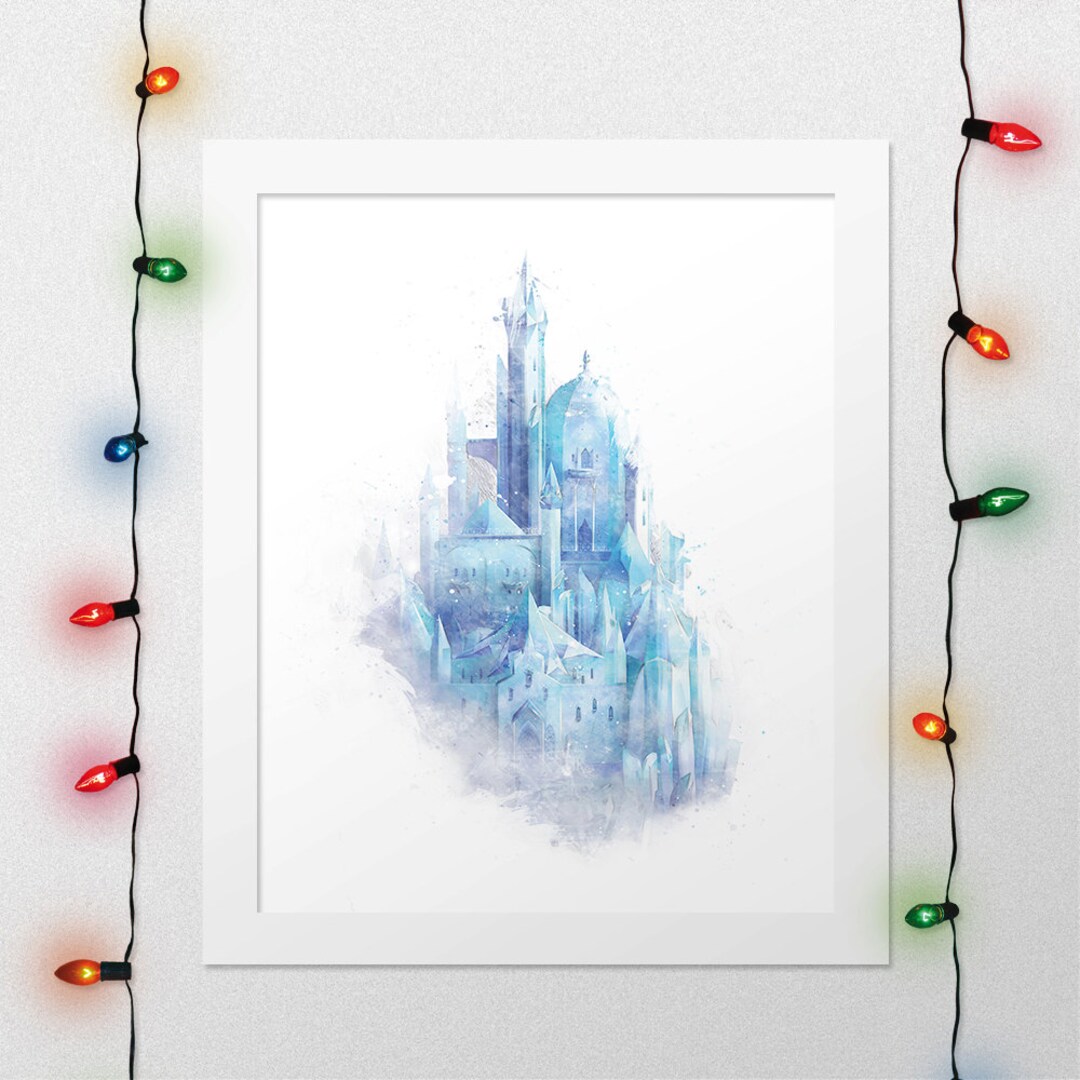 FROZEN CASTLE PRINT, Frozen, Frozen Castle, Princess Castle, Frozen ...