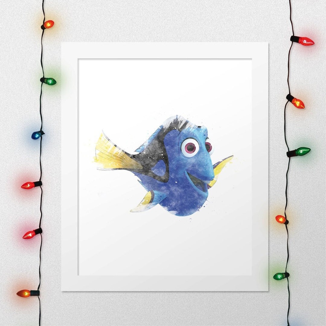 DORY PRINT, Dory Printable, Finding Dory Print, Dory Wall Art, Dory ...