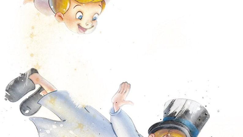 Peter Pan Flying, Peter Pan Print, Peter Pan Watercolor, Peter Wendy ...