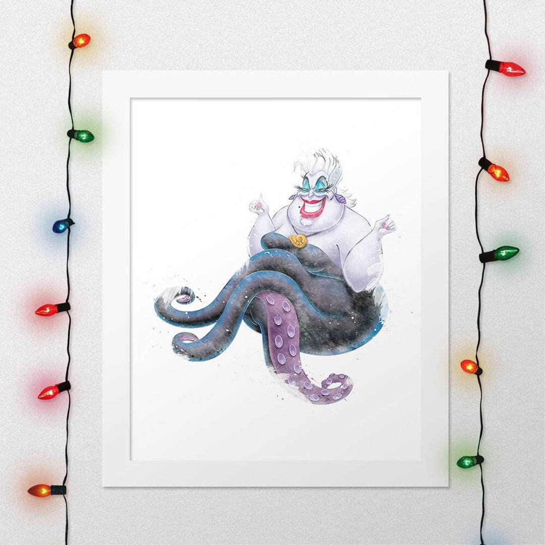 URSULA PRINT, Ursula Printable, Ursula Wall Art, Little Mermaid Ursula ...
