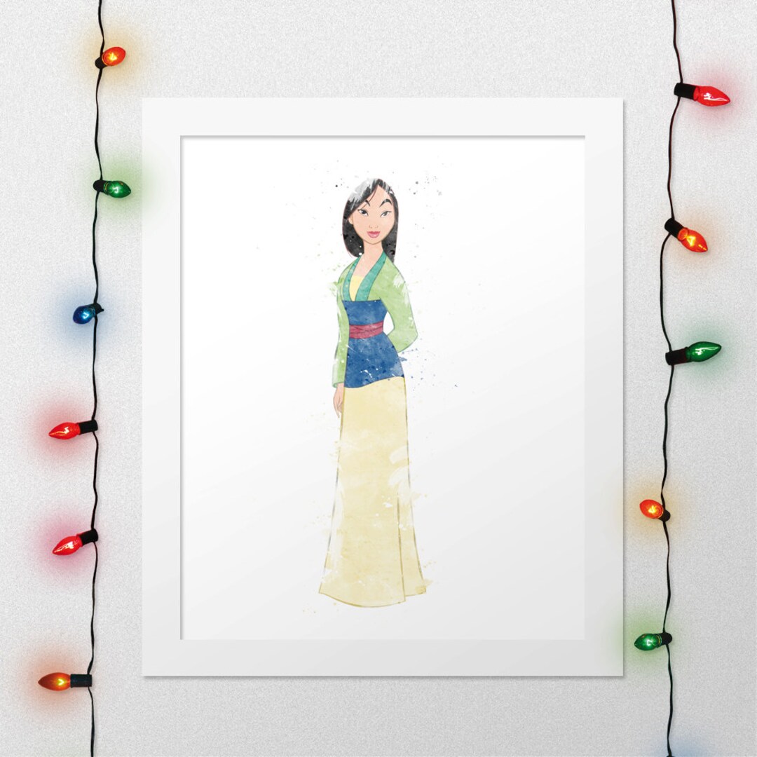 MULAN PRINT, Princess Mulan Print, Mulan Wall Art, Princess Mulan ...