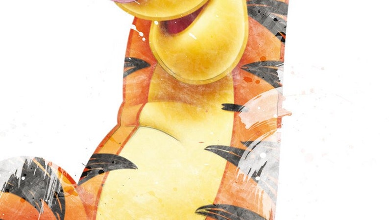 TIGGER, Tigger Print, Winnie the Pooh, Tigger Nursery, Tigger ...