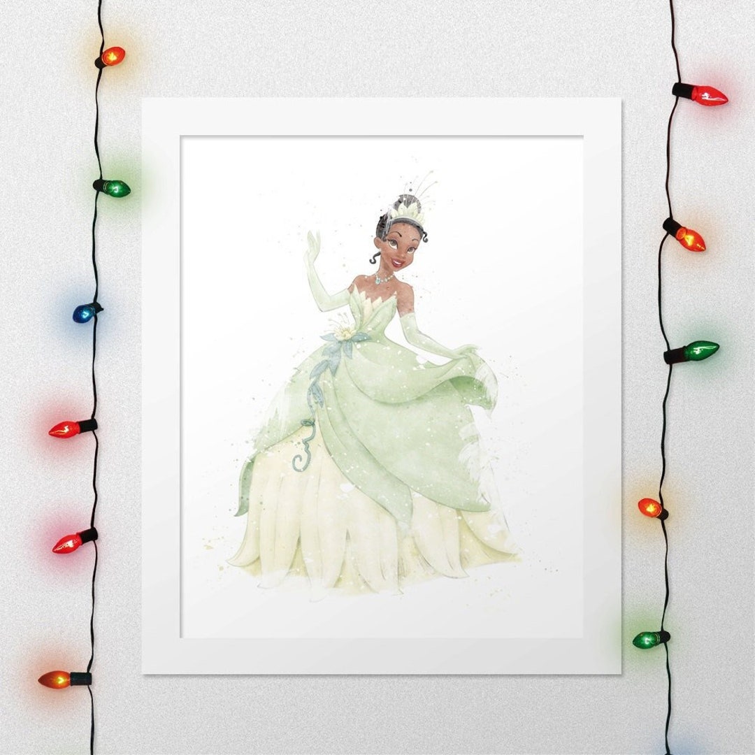TIANA PRINT, Tiana and the Frog Print, Princess Tiana Print, Princess ...