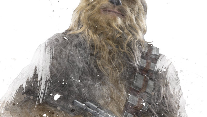 CHEWBACCA PRINT Chewbacca Wall Art Star Wars Chewbacca - Etsy