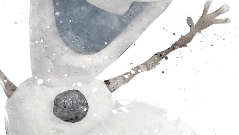 FROZEN OLAF PRINT Frozen Olaf Frozen Print Olaf Print | Etsy