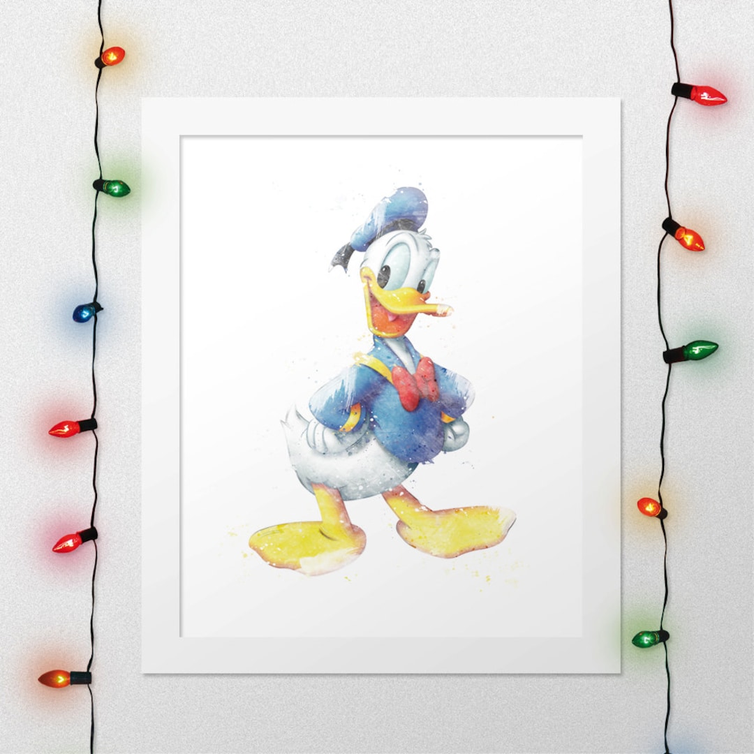DONALD DUCK PRINT, Donald Duck Printable, Donald Poster, Donald Print ...